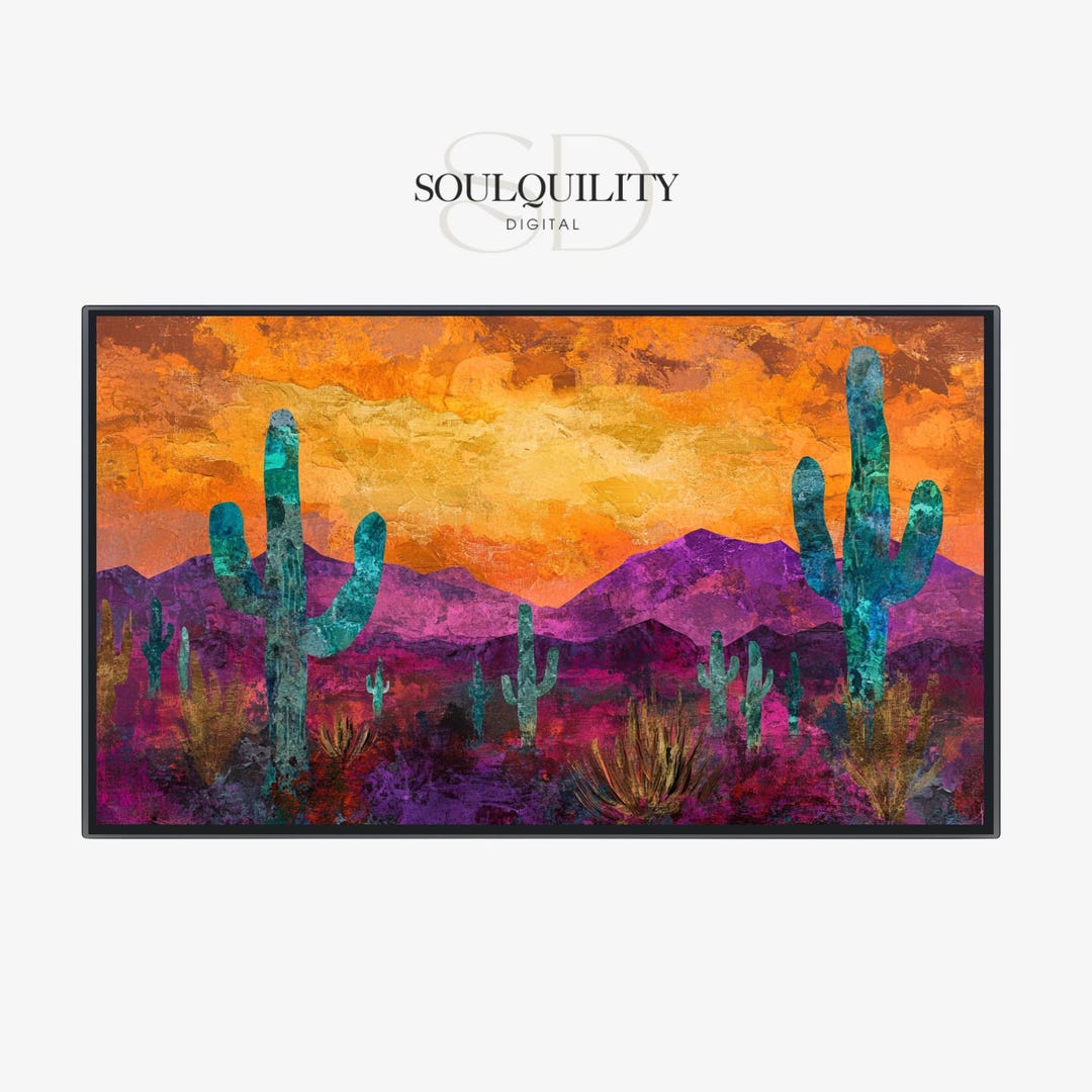 Southwestern Frame TV Art, Rustic Landscape Screensaver for Smart TV in ...
