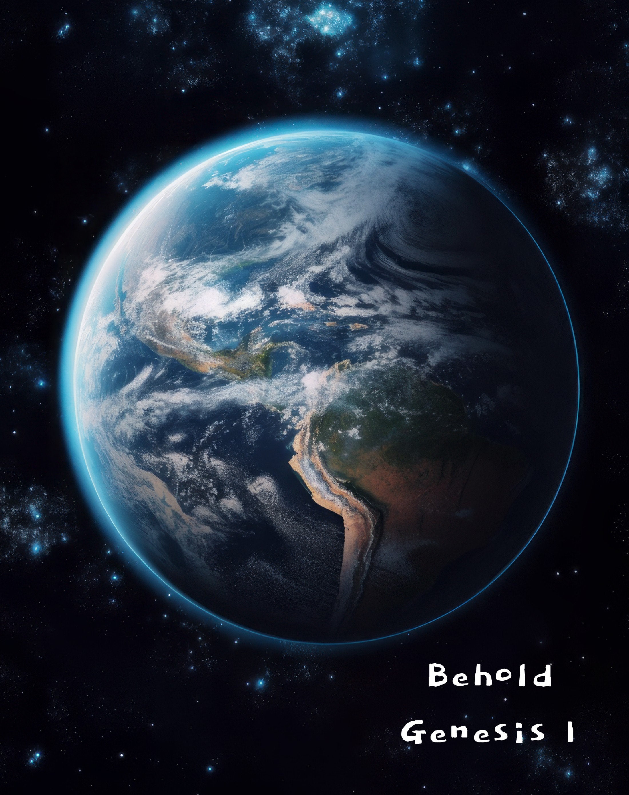 Set of 5, Behold Genesis 1, Christian Wall Art Bundle, Scripture Bundle ...