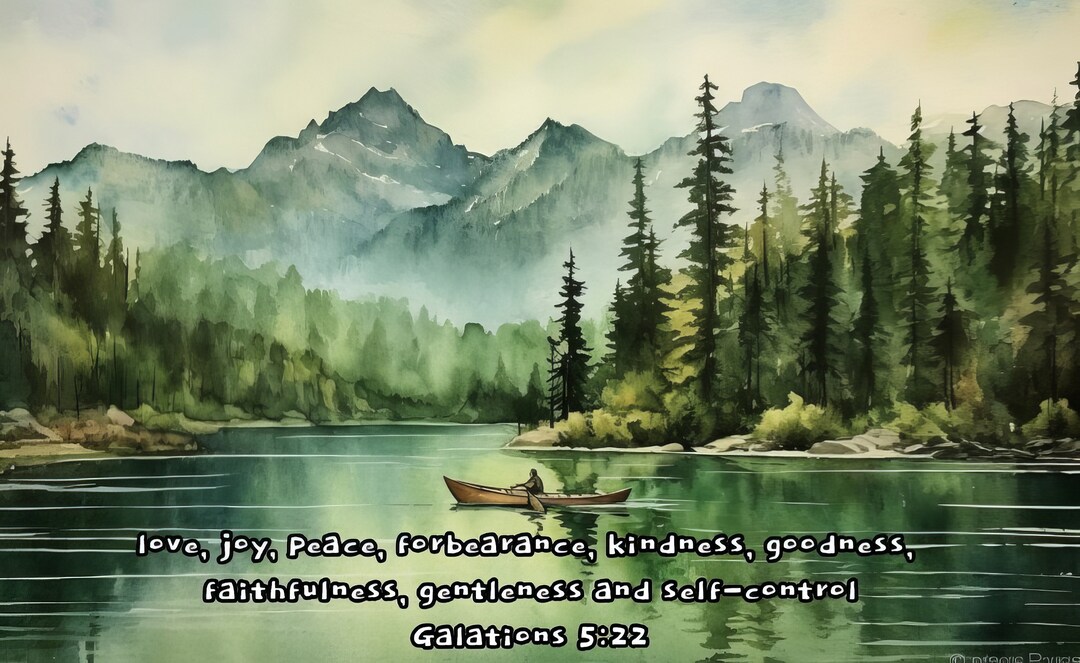 Set of 4, Landscapes, Christian Wall Art Bundle, Scripture Bundle ...