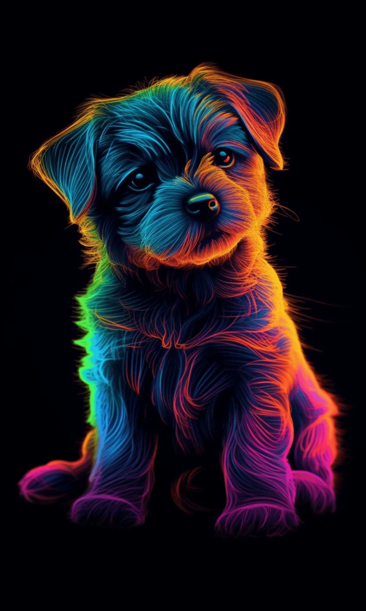 The Cute Look| Neon Colored Poster Art Print | Multiple Sizes | High ...