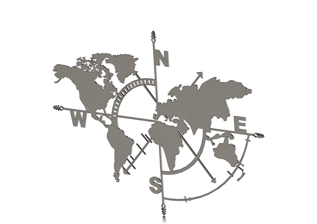 World Map for Laser Cutting - Etsy