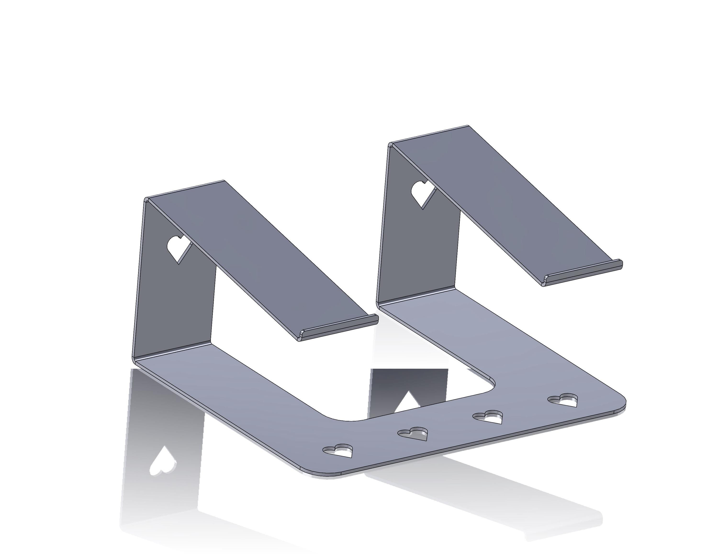 Diy Sheet Metal Laptop Stand Dxf Files, Metal Welding Project DXF Plans ...