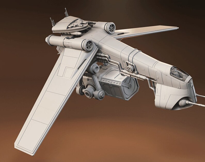 LAAT/c Gunship Star Wars 3D model STL Digital Download - Etsy 日本
