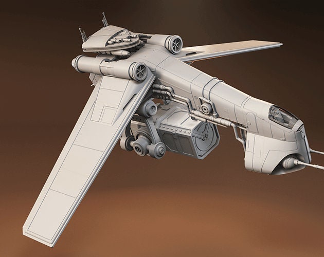 LAAT/c Gunship Star Wars 3D model STL Digital Download - Etsy 日本