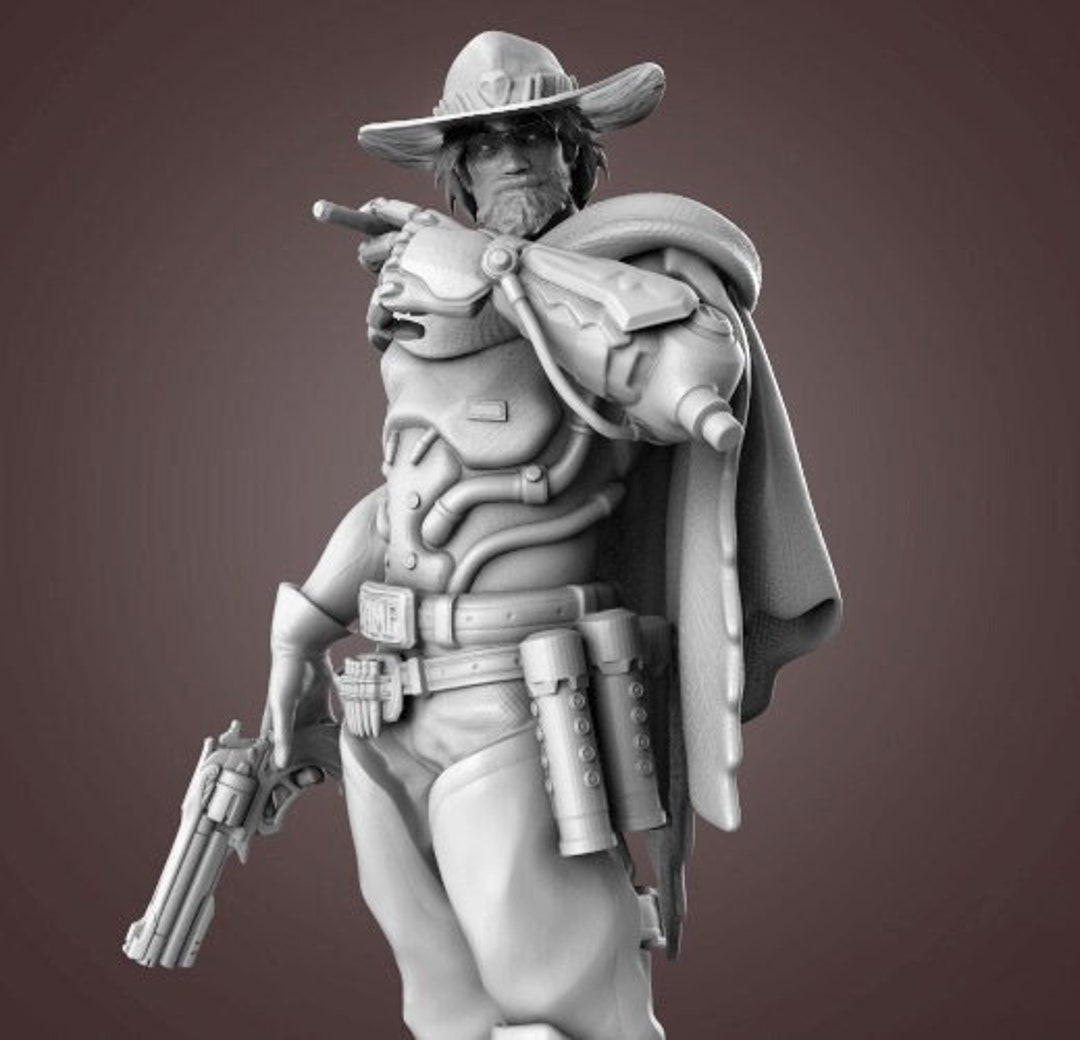 Mccree Overwatch 3D Model STL Digital Download - Etsy