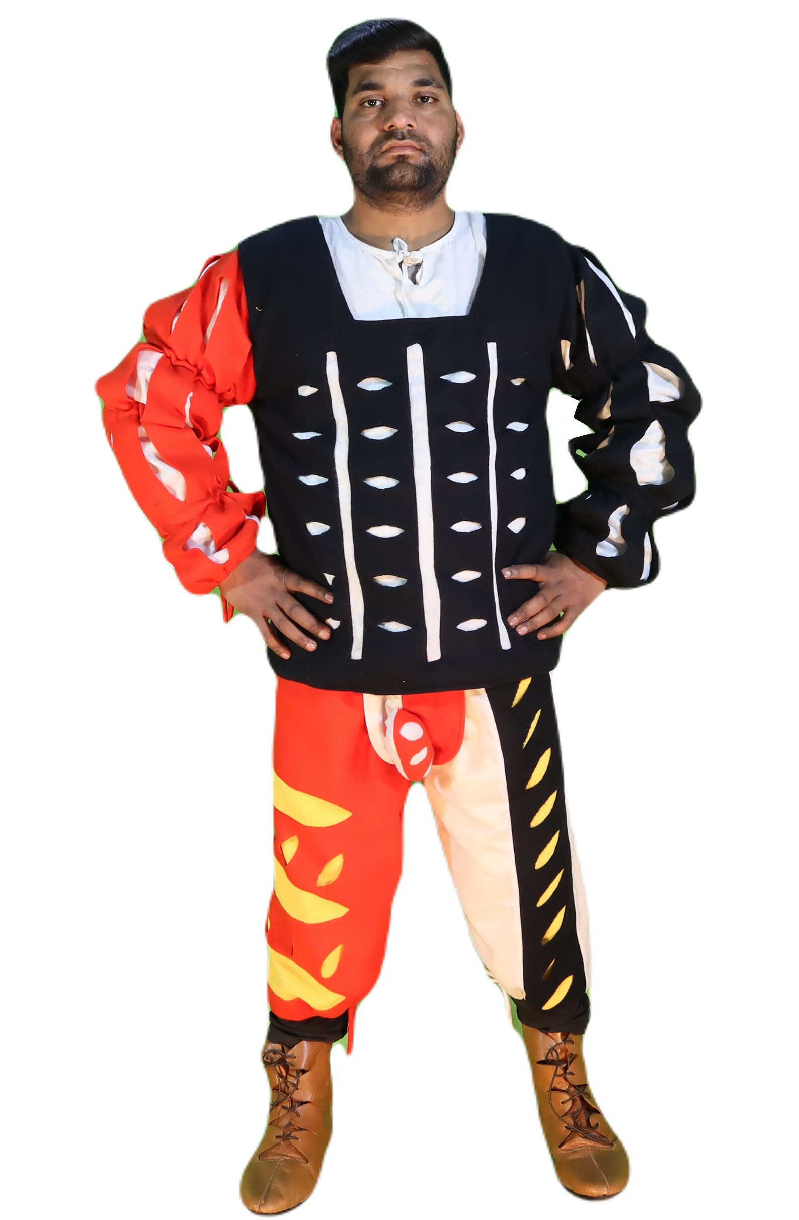 Joerg Landsknecht Doublet SET Woolan Renaissance Plane Gothic Pirate ...