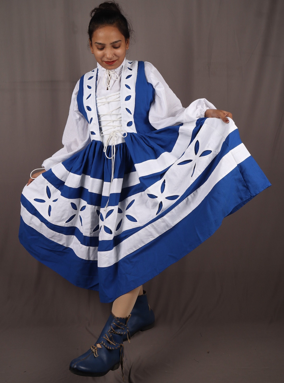 Landsknecht Handmade Cotton Women's Sleevless Costumes With Chemise of ...