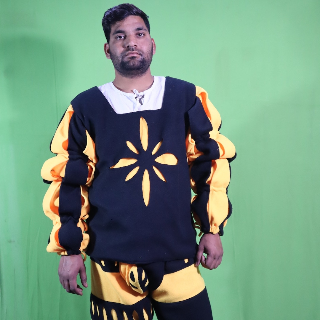 Landsknecht Doublet Woolen T-shirt Renaissance Plane Gothic Pirate ...