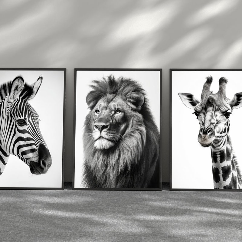 Black Animal Print - Etsy