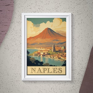 Italy Travel Prints Vintage Travel Posters of Rome Naples Pisa Set of 3 ...