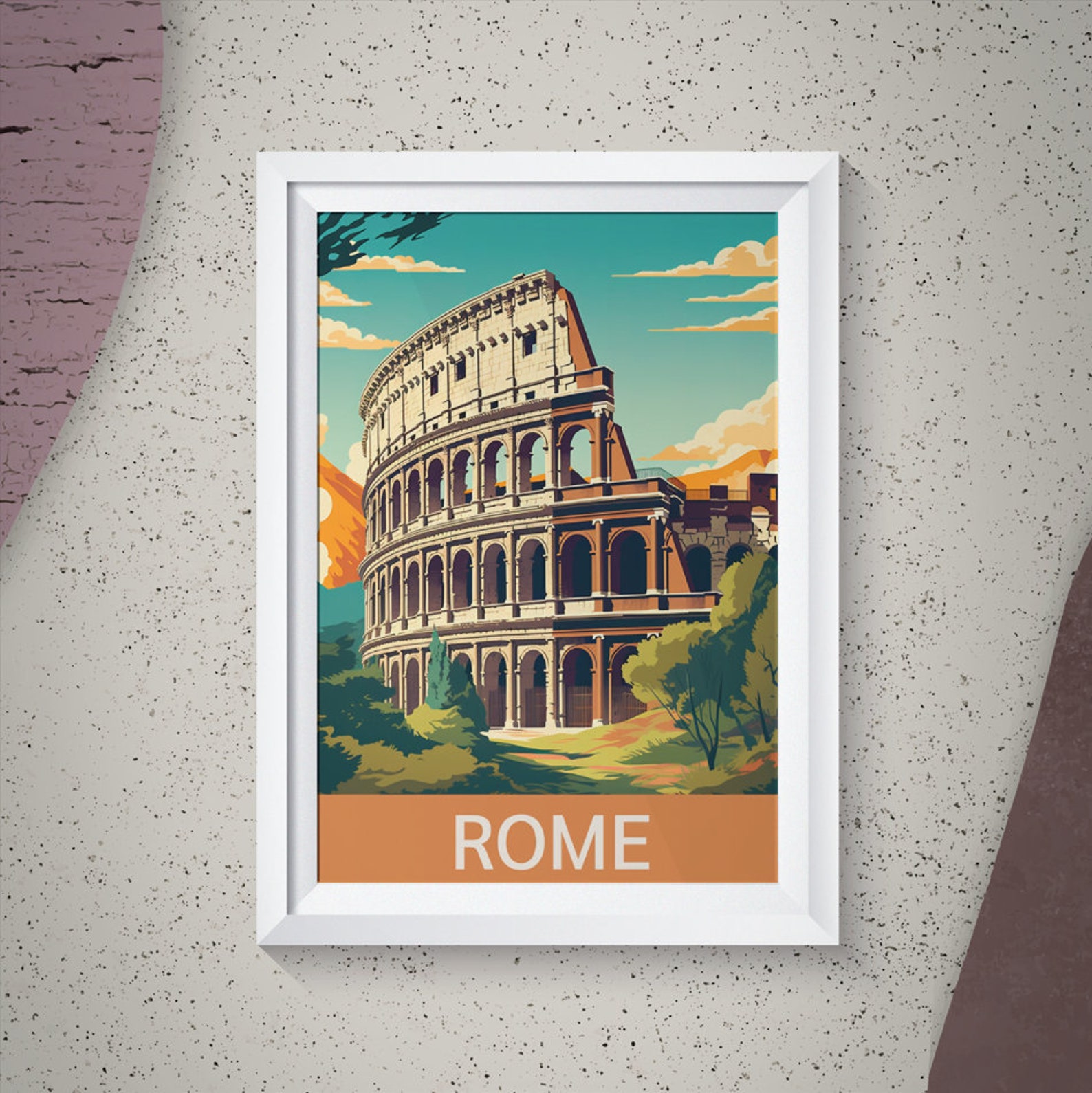 Italy Travel Prints Vintage Travel Posters of Rome Naples Pisa Set of 3 ...