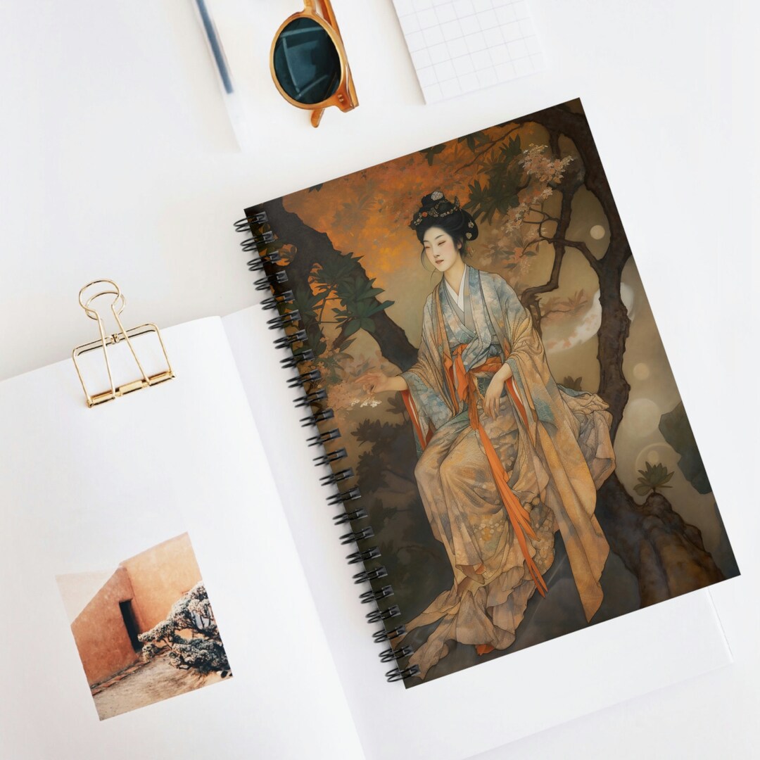 Geisha Style Spiral Notebook | Japan Notebook - Etsy