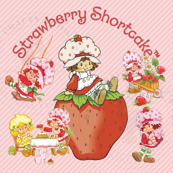 Strawberry Shortcake Svg - Etsy