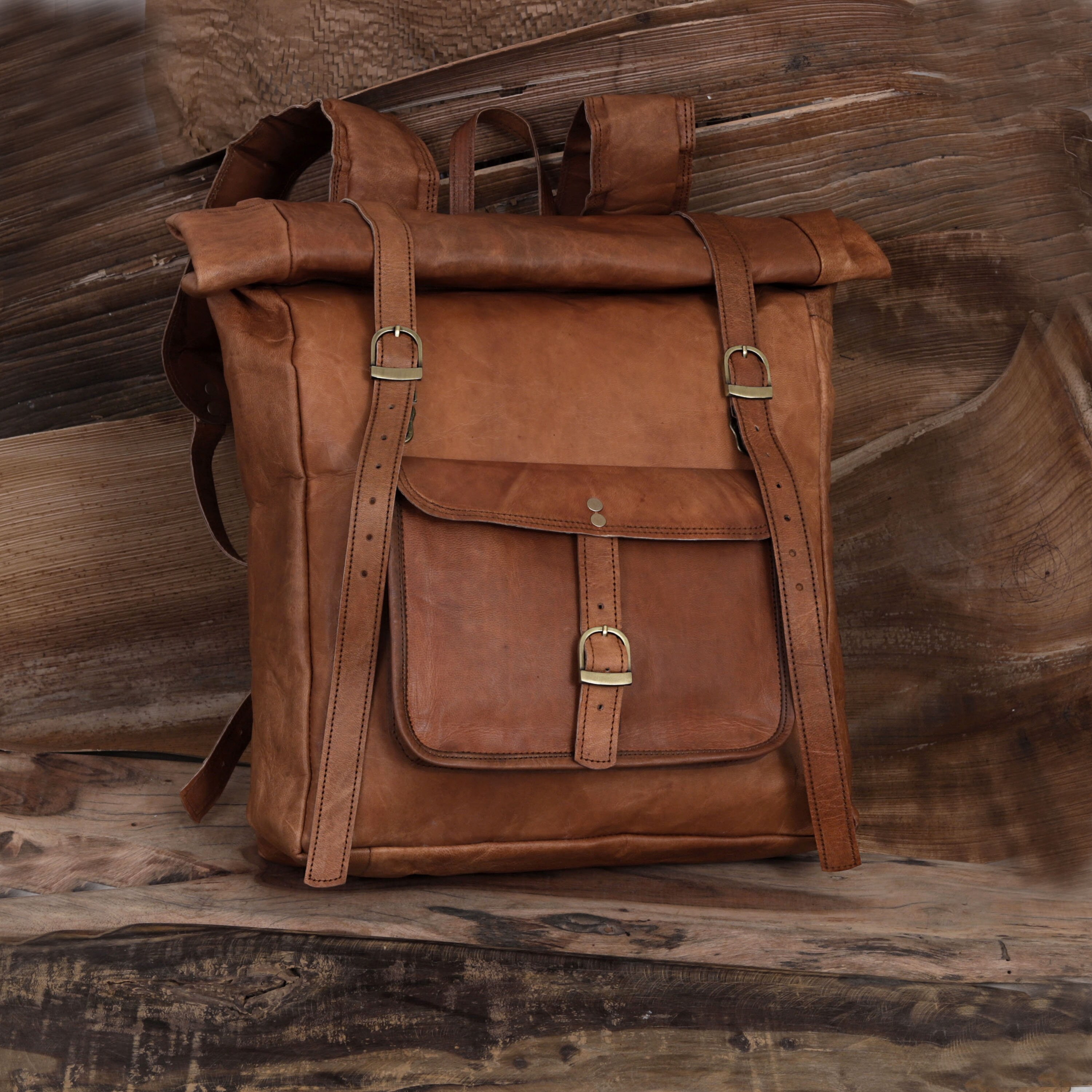 Personalized Leather Backpack Full Grain Leather Bag Leather - Etsy
