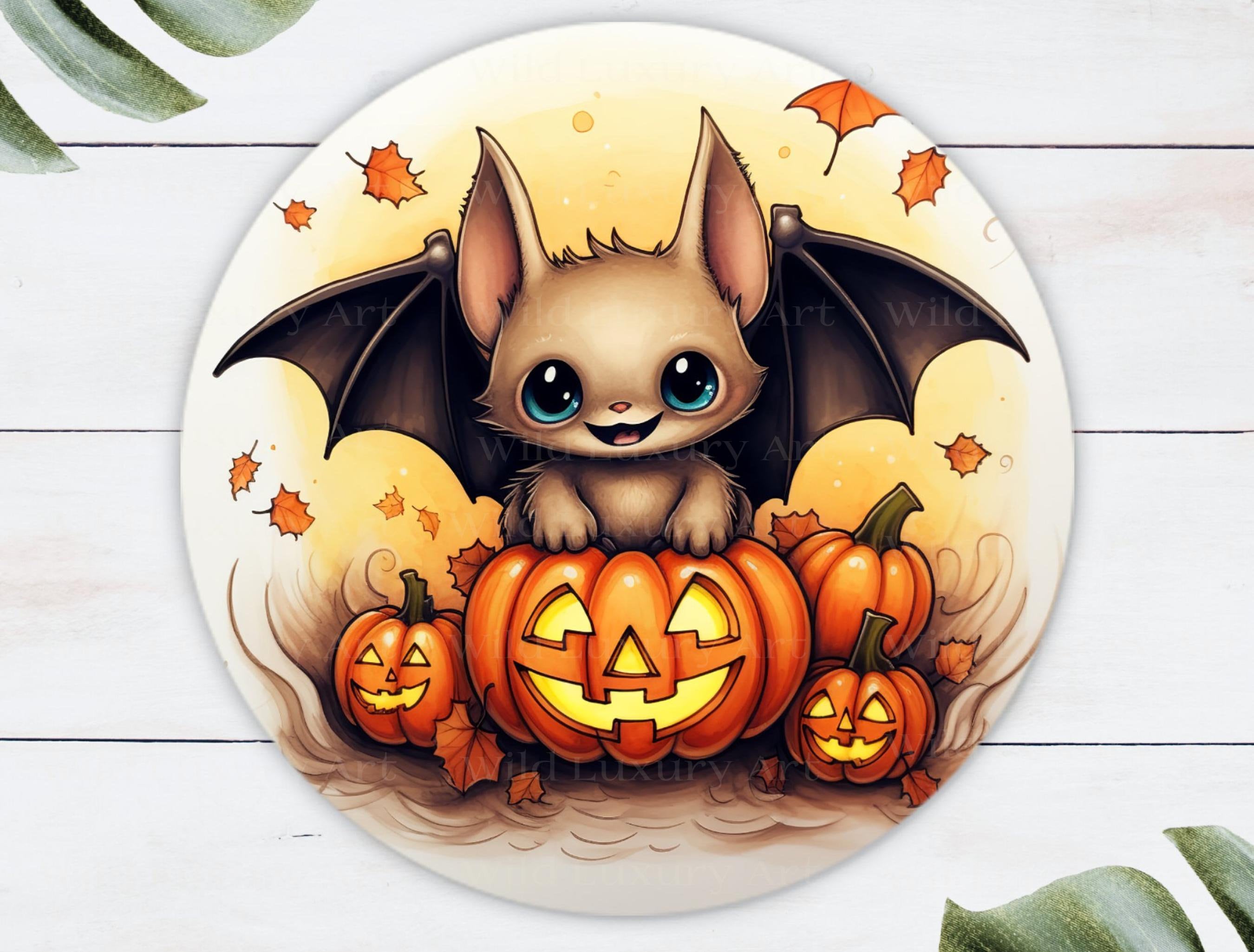 Cute Halloween Bat Drawings