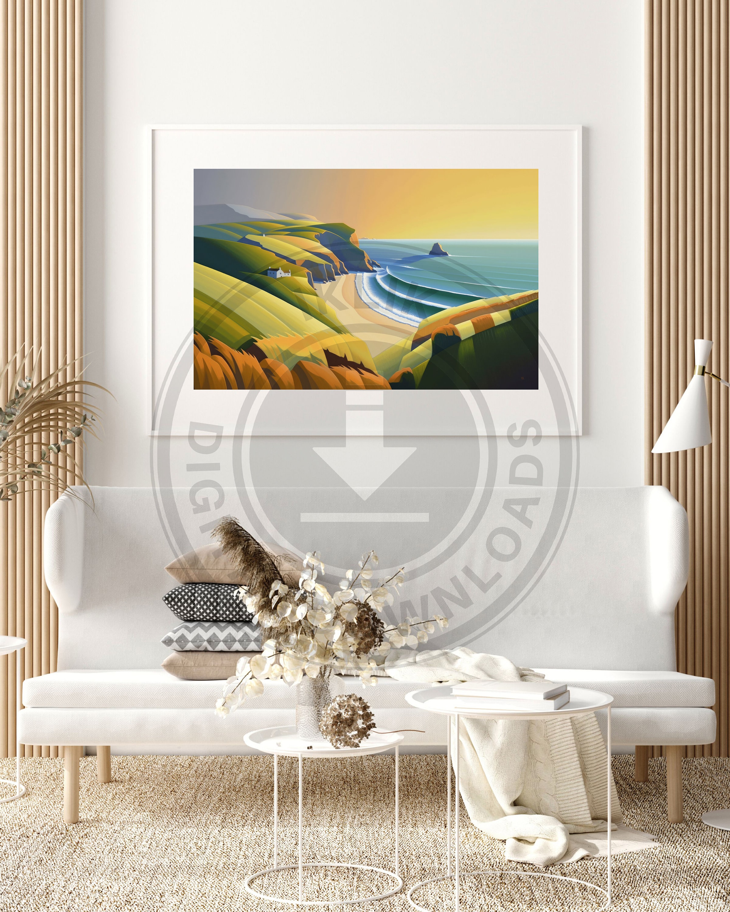 Cornish Coast & English Landscape Digital Prints - Modern Wall Art ...