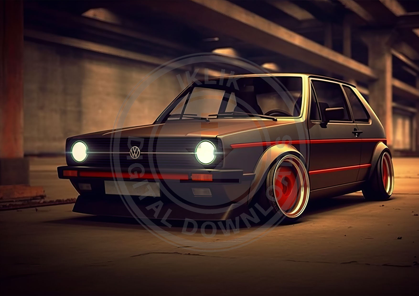 Volkswagen Golf Mk1 Gti Bburago 1:24 Volkswagen 1979 Golf GTI MK1