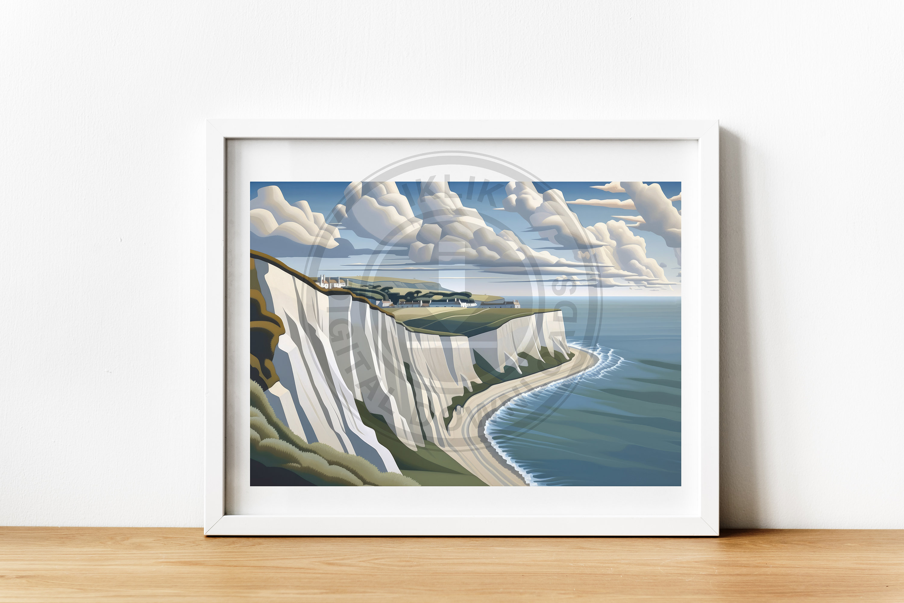 The White Cliffs of Dover Landscape Digital Download - Modern Wall Art ...
