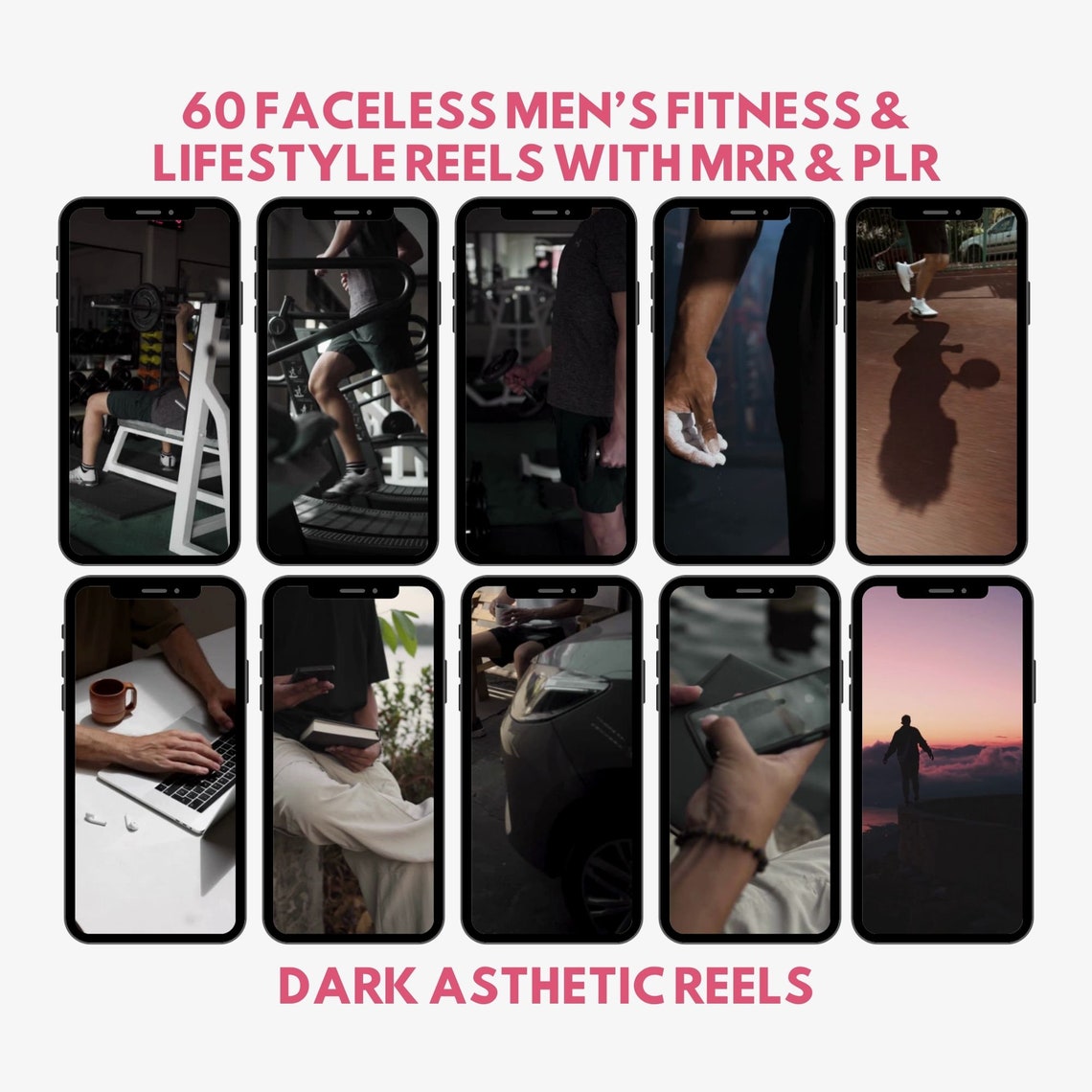 60 Faceless Men's Fitness & Lifestyle Reels - Etsy