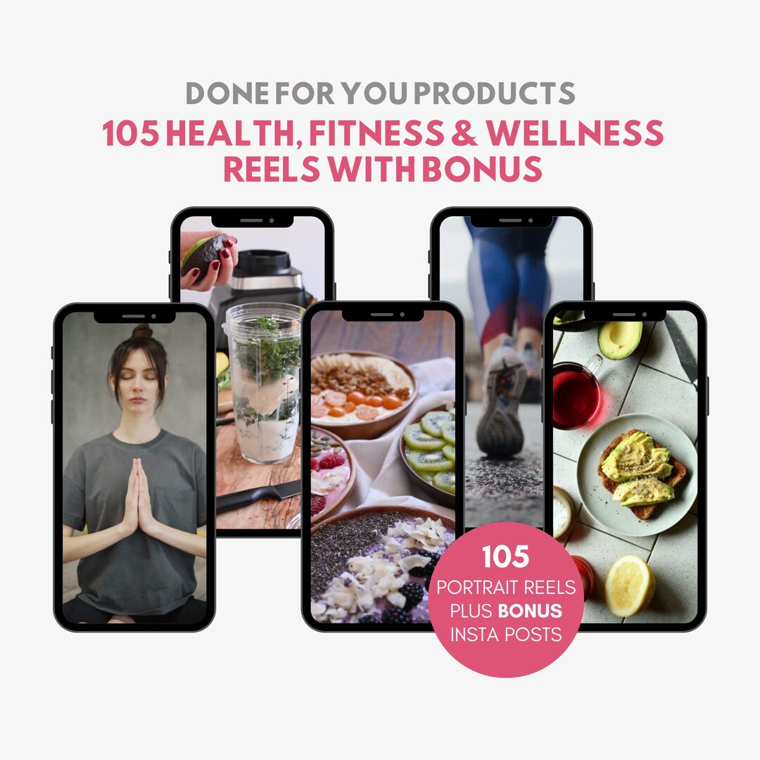Health & Wellness Instagram Reels: Nutrition, Fitness (canva Editable ...