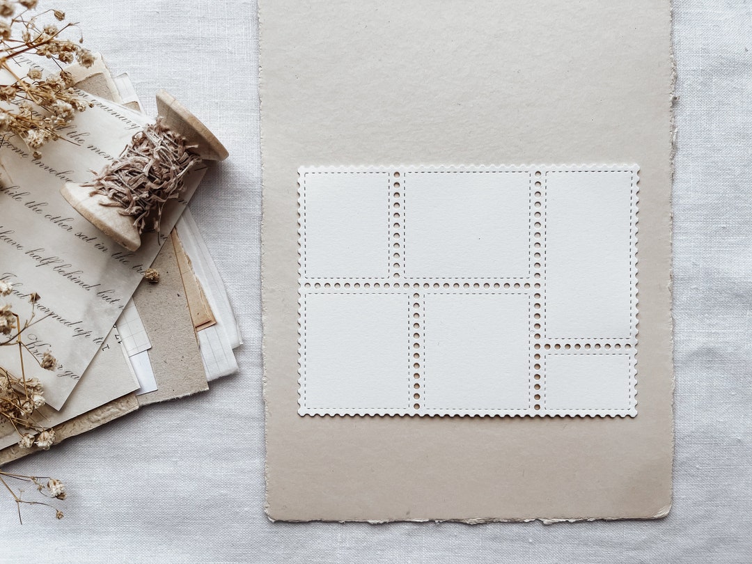 Make Your Own Stamps Faux Postal Stamp Die Cut Scrapbooking, Journaling ...