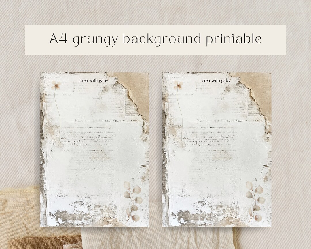 Grungy Printable Background for Journaling, Decorations, and ...