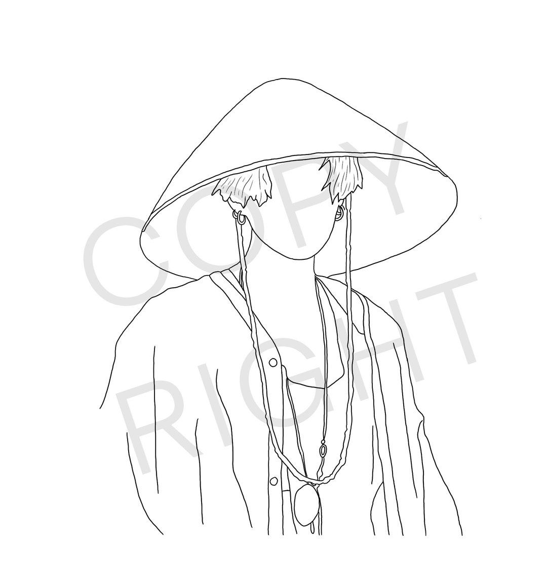 BTS SUGA | Min Yoongi Agust D | Daechwita | Digital Art Line Drawing ...