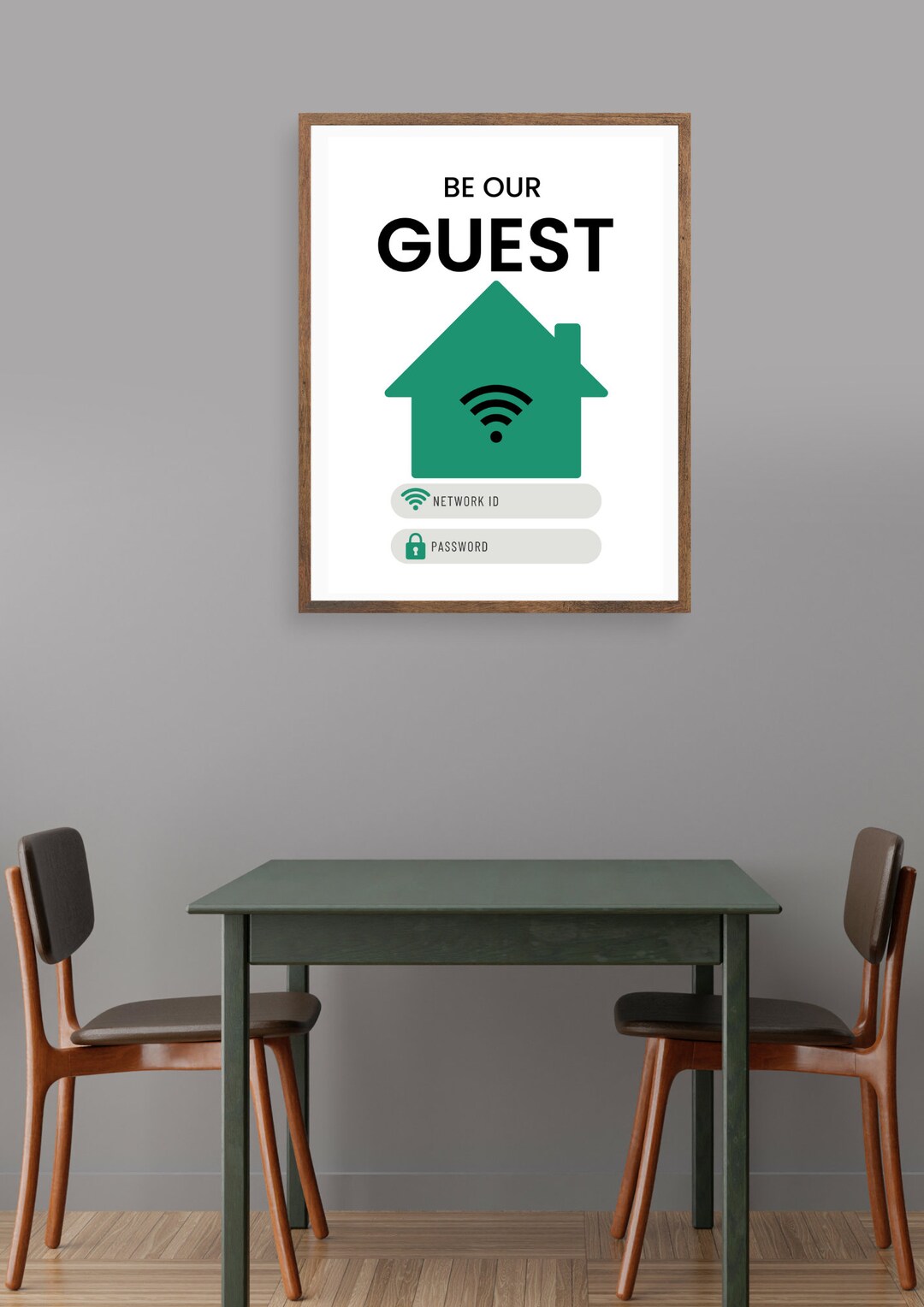 Digital Wi-fi Poster Wi-fi Poster for Home or Businesses - Etsy