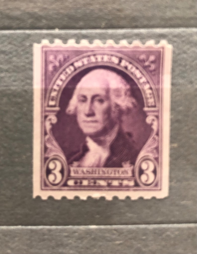 Very Rare USA Postage 1932 George Washington 3 C Purple Stamp Like New ...
