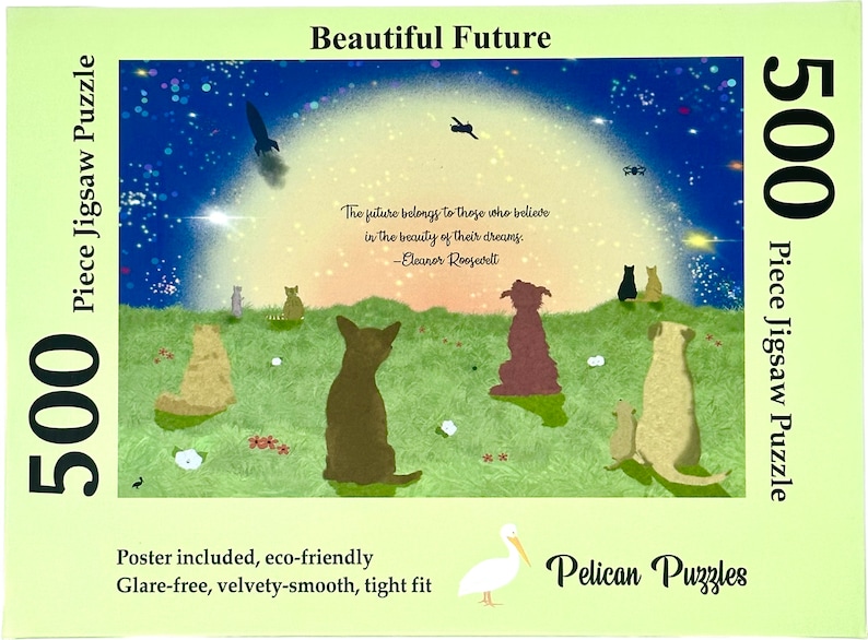 Future With Furry Friends Jigsaw Puzzle: Eleanor Roosevelt Quote, 500 ...