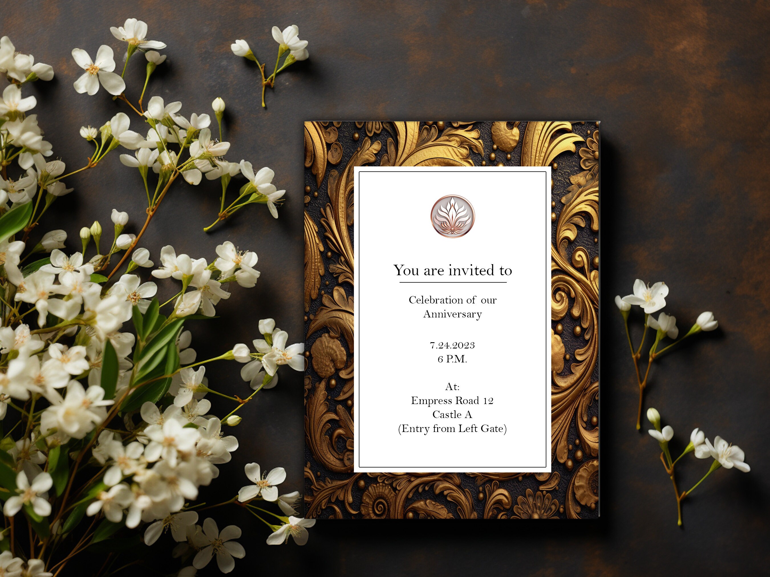 Vintage Gold Filigree Digital Paper Pack - 50 Images, 12x12 Inch/30 ...
