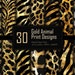 Gold Animal Print Designs, Commercial Use, 300 DPI - Etsy