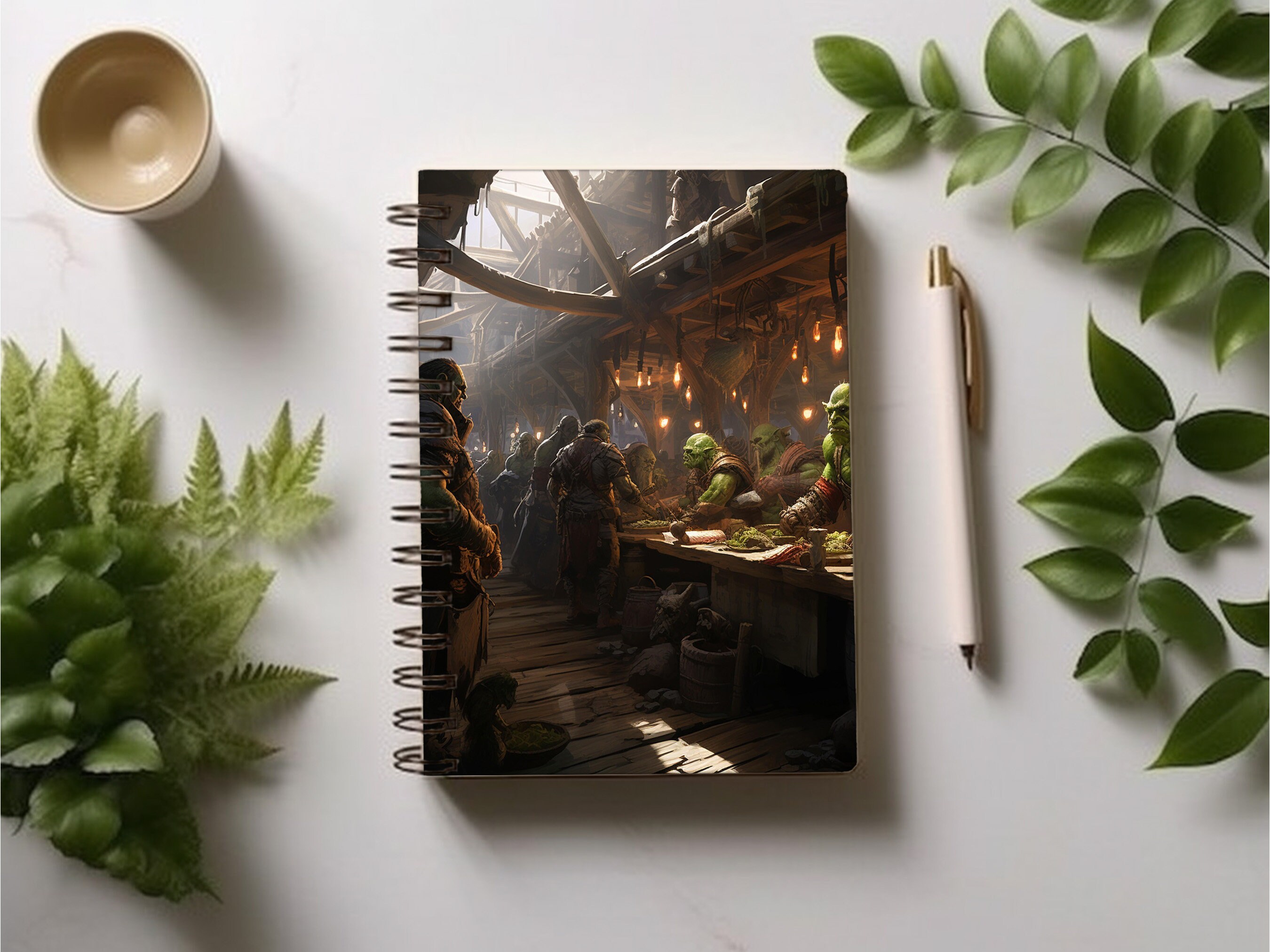 Fantasy Orc & Goblin Market Digital Paper Pack, Mystical Marketplace ...