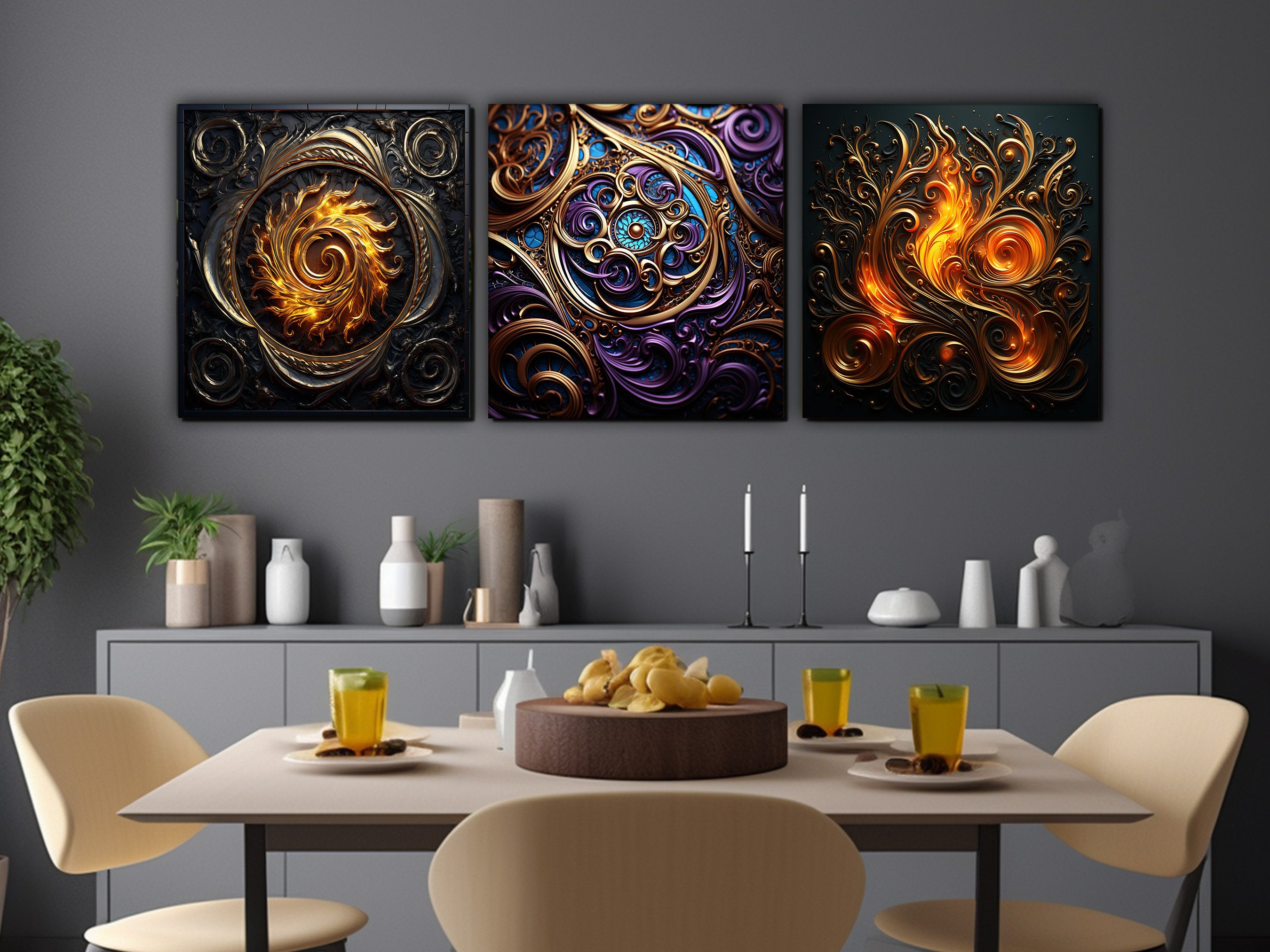 Celtic Designs Digital Art Paper Pack, Celtic Art, Digital Commercial ...