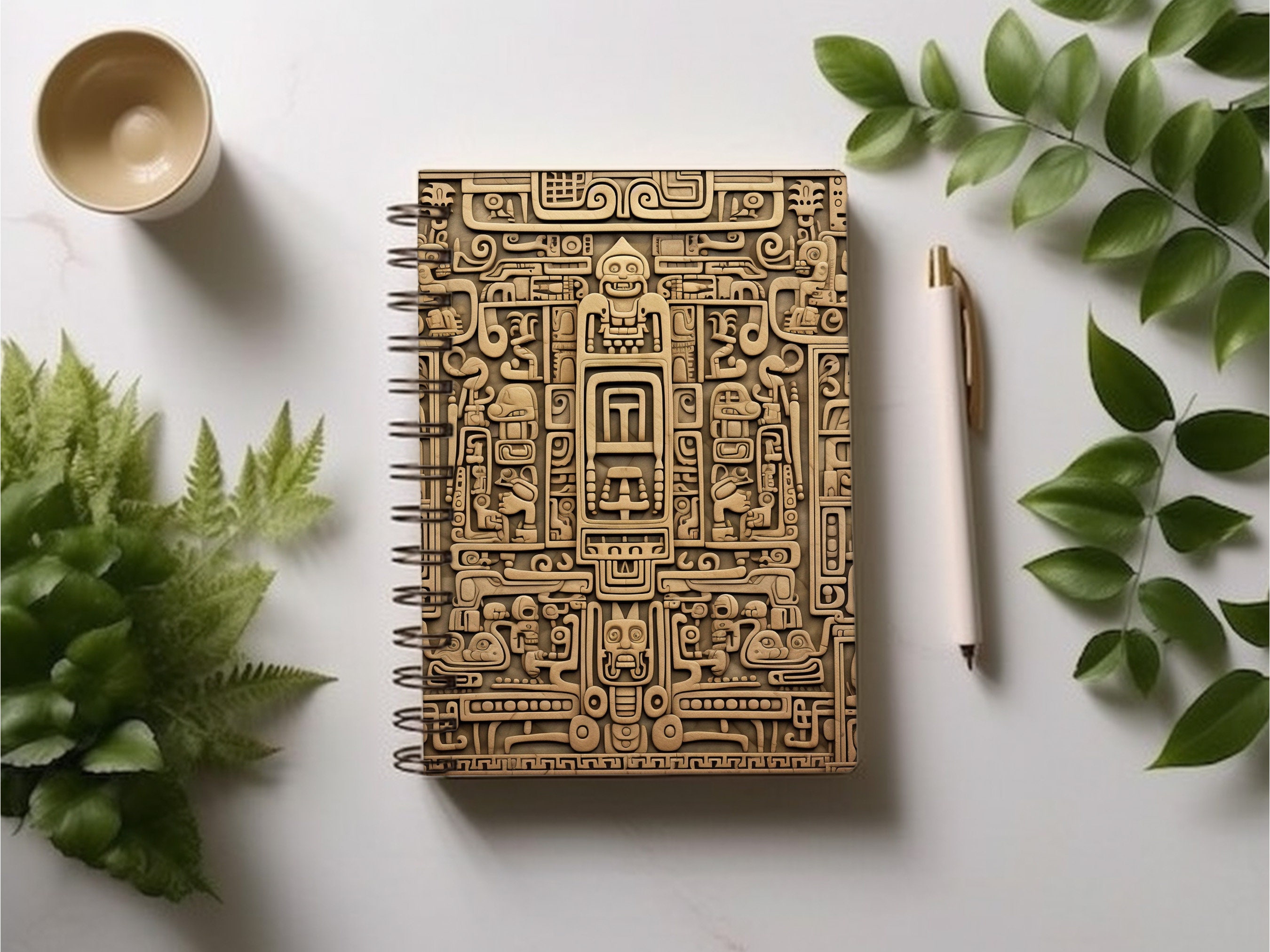 Ancient Aztec Murals Digital Paper Pack, Aztec Art Background, Mayan ...