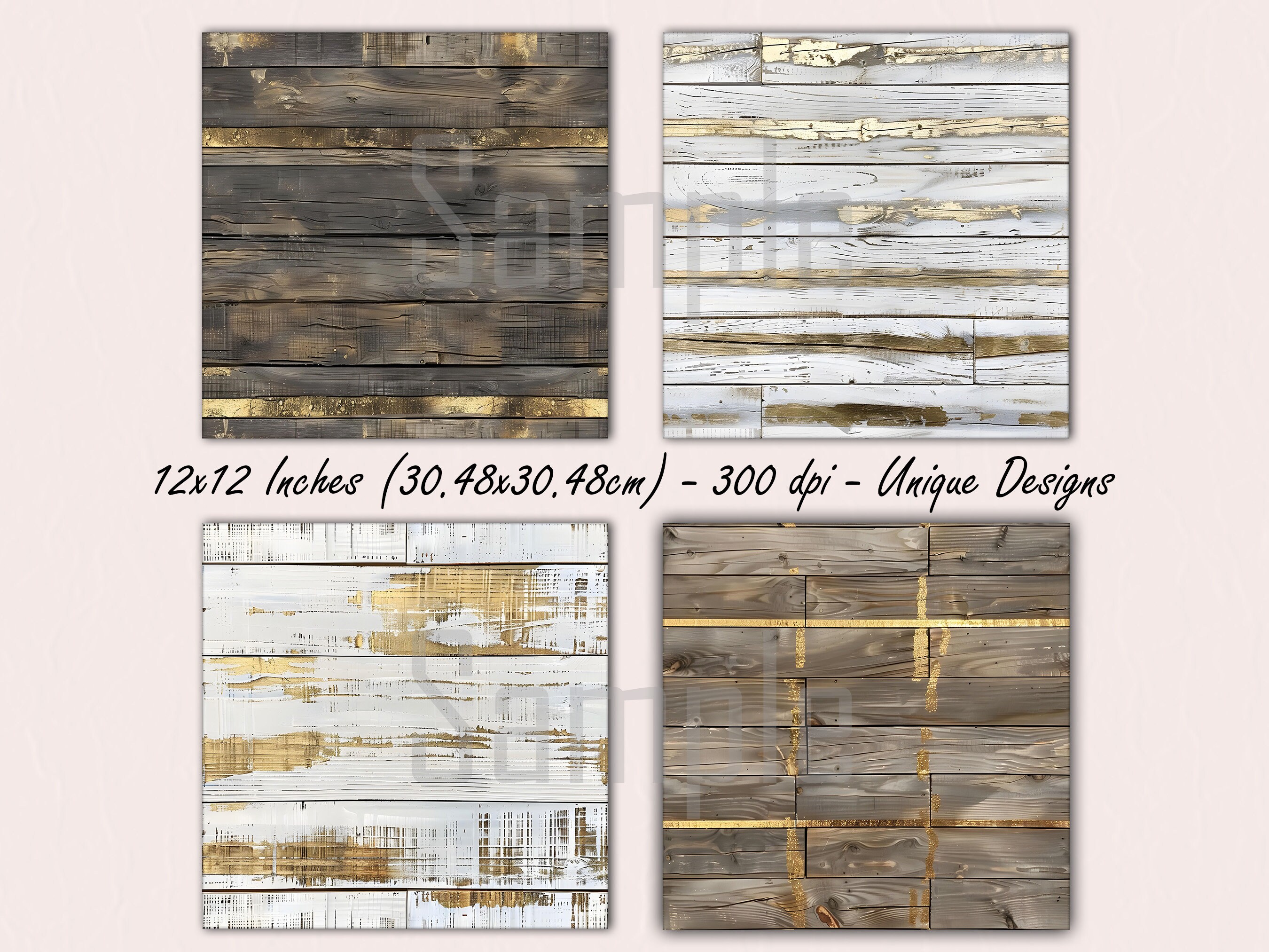 Shiplap Wood With Gold, Commercial Use, 300 DPI - Etsy
