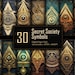 Secret Society Symbols Digital Paper Pack, Esoteric Emblems, Hidden ...