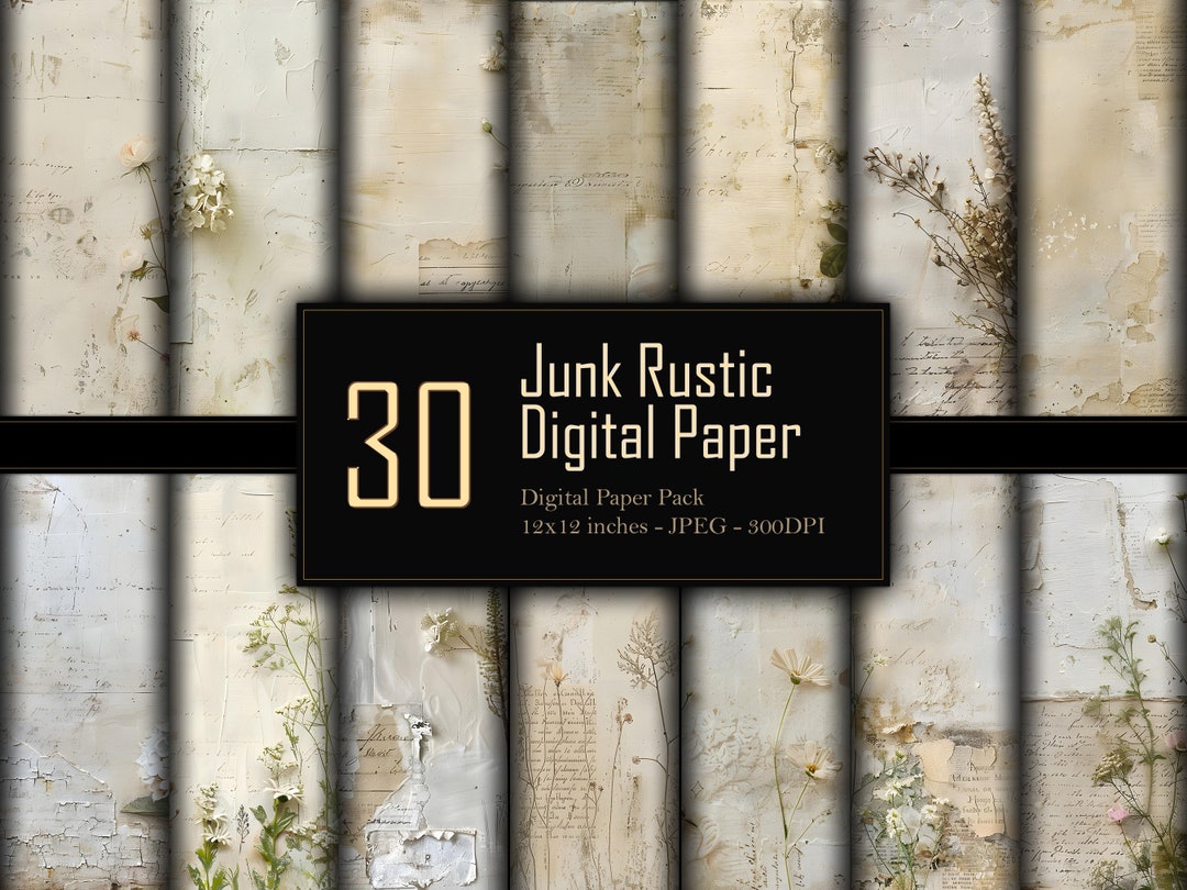 Junk Rustic Digital Paper, Commercial Use, 300 DPI - Etsy