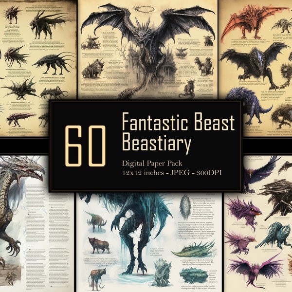 Mythical Beast Book - Etsy