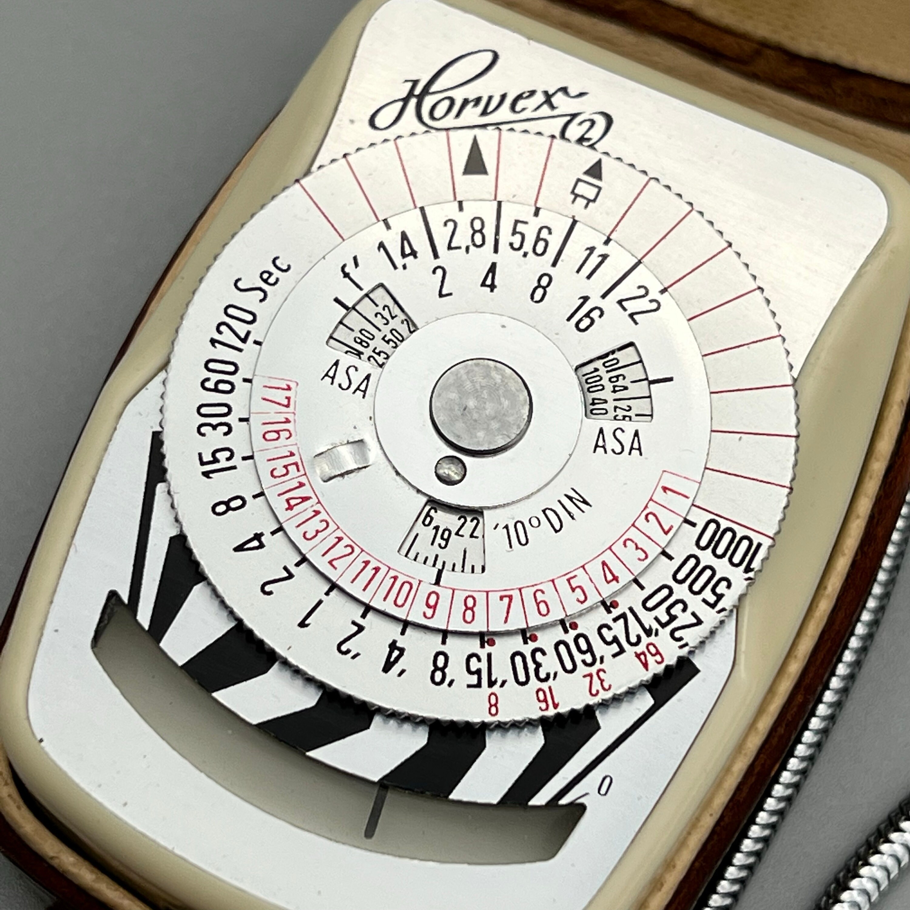 Vintage 1950s Horvex 2 Light Meter in Case (EX Minus Quartito ...