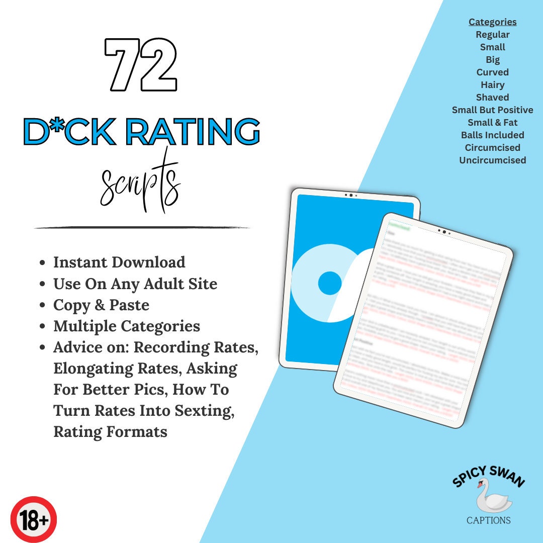 72 Dick Rating Scripts Onlyfans Adult Creator Dick - Etsy