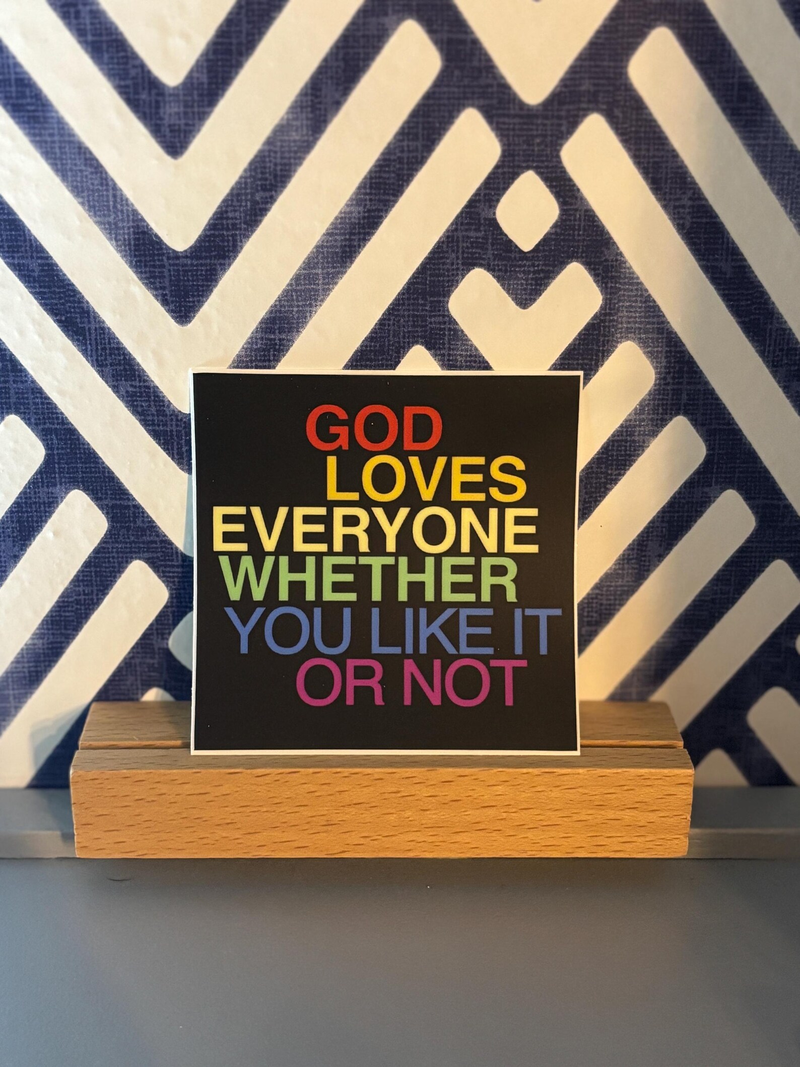 GOD Loves EVERYONE - 3" Square, Waterproof Vinyl, Pride, Water Bottle ...