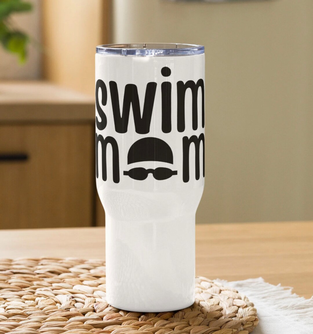 Swim Mom Travel Mug With a Handle - Etsy