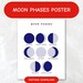 Moon Phases Flashcards,educational Flash Cards, Homeschool Montessori ...