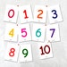Numbers Flash Cards: Rainbow Montessori Learning (digital Download) - Etsy