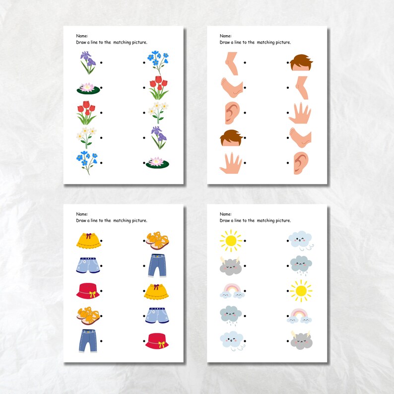 Printable Matching Worksheets, Worksheet Printable, Match the Picture ...