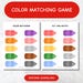 Color Matching Game With Crayons for Toddlers | Printable PDF & PNG ...