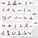 32 YOGA POSES Flashcards, 32 Cards - Sets, Printable/digital PDF ...
