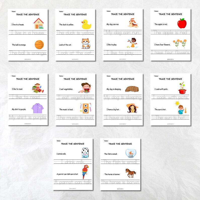 10 Fun Sentence Writing Practice Worksheets for Kids - Engaging ...