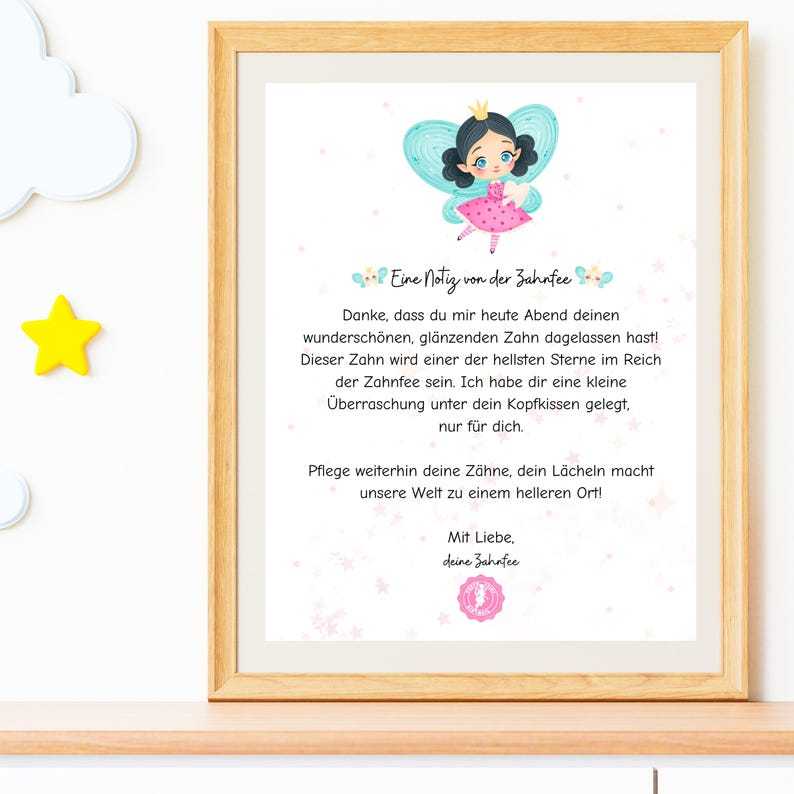 Tooth Fairy Letter for Kids: Printable Certificate (PDF Download A4/A5 ...